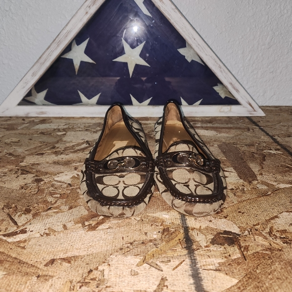 Coach | Shoes | Coach Fortunata Driving Loafers Signature C Slip On ...